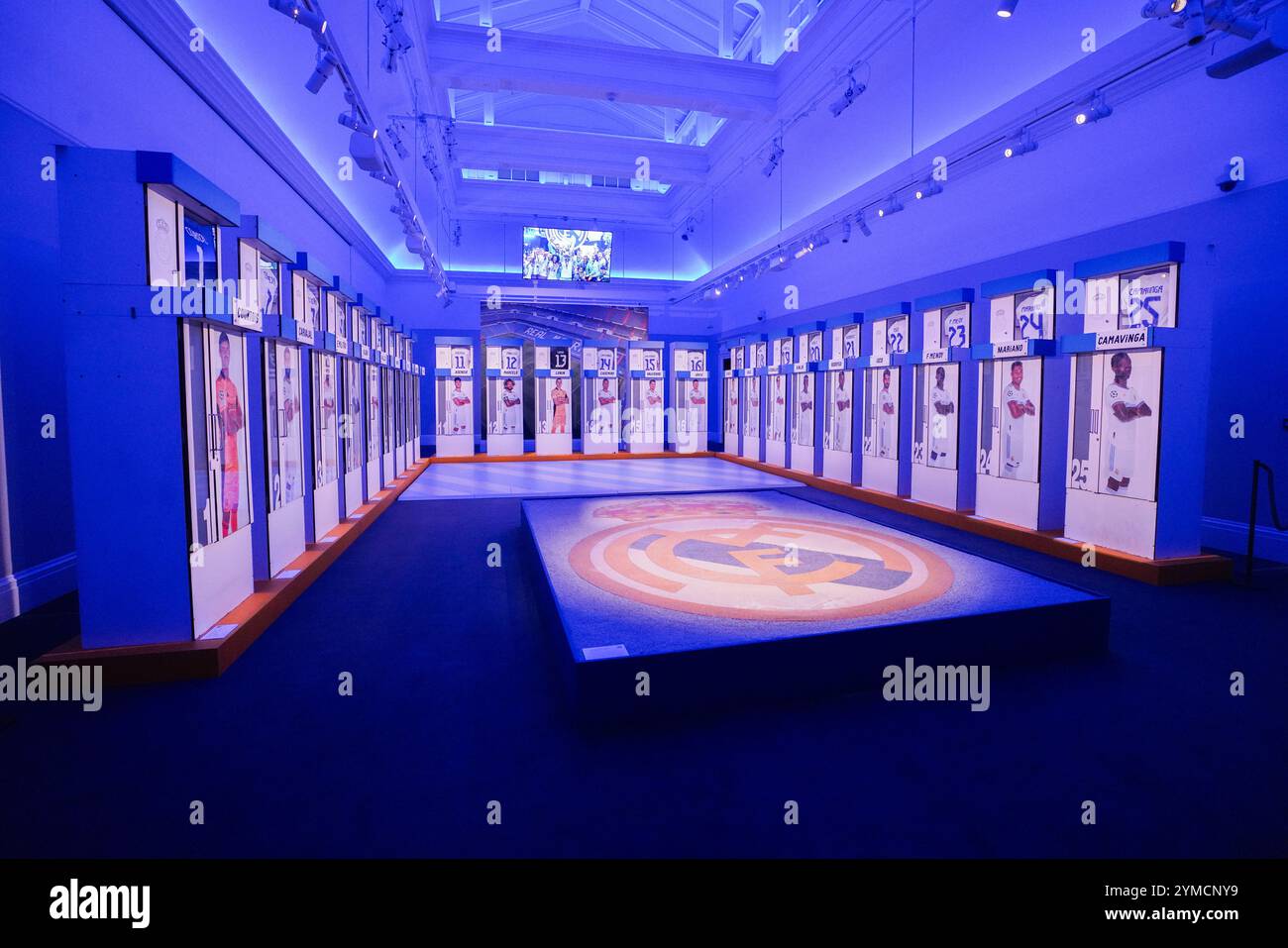 London, UK. 21 November 2024 Real Madrid's first team locker room from ...