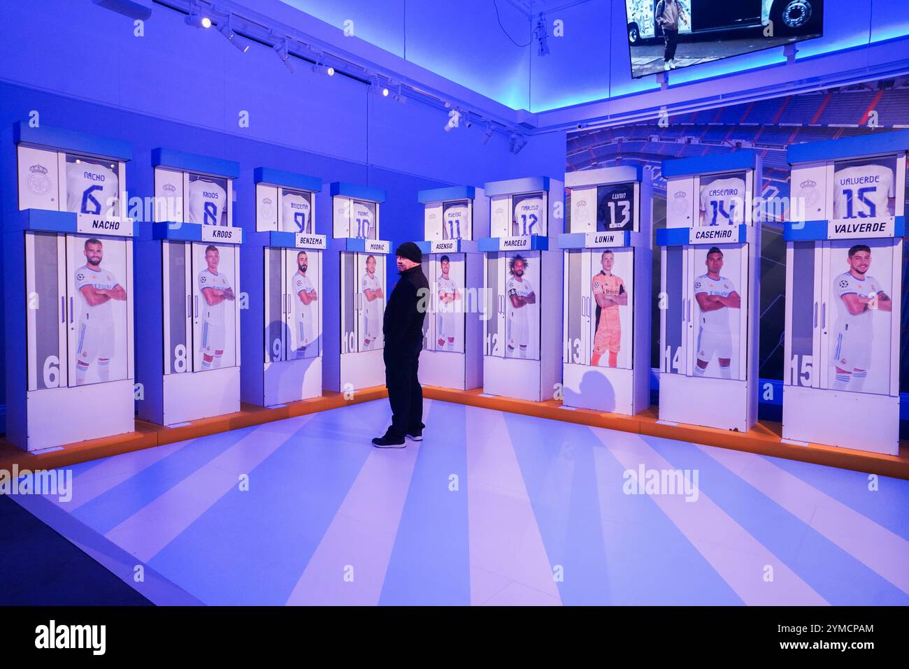 London, UK. 21 November 2024 Real Madrid's first team locker room from ...