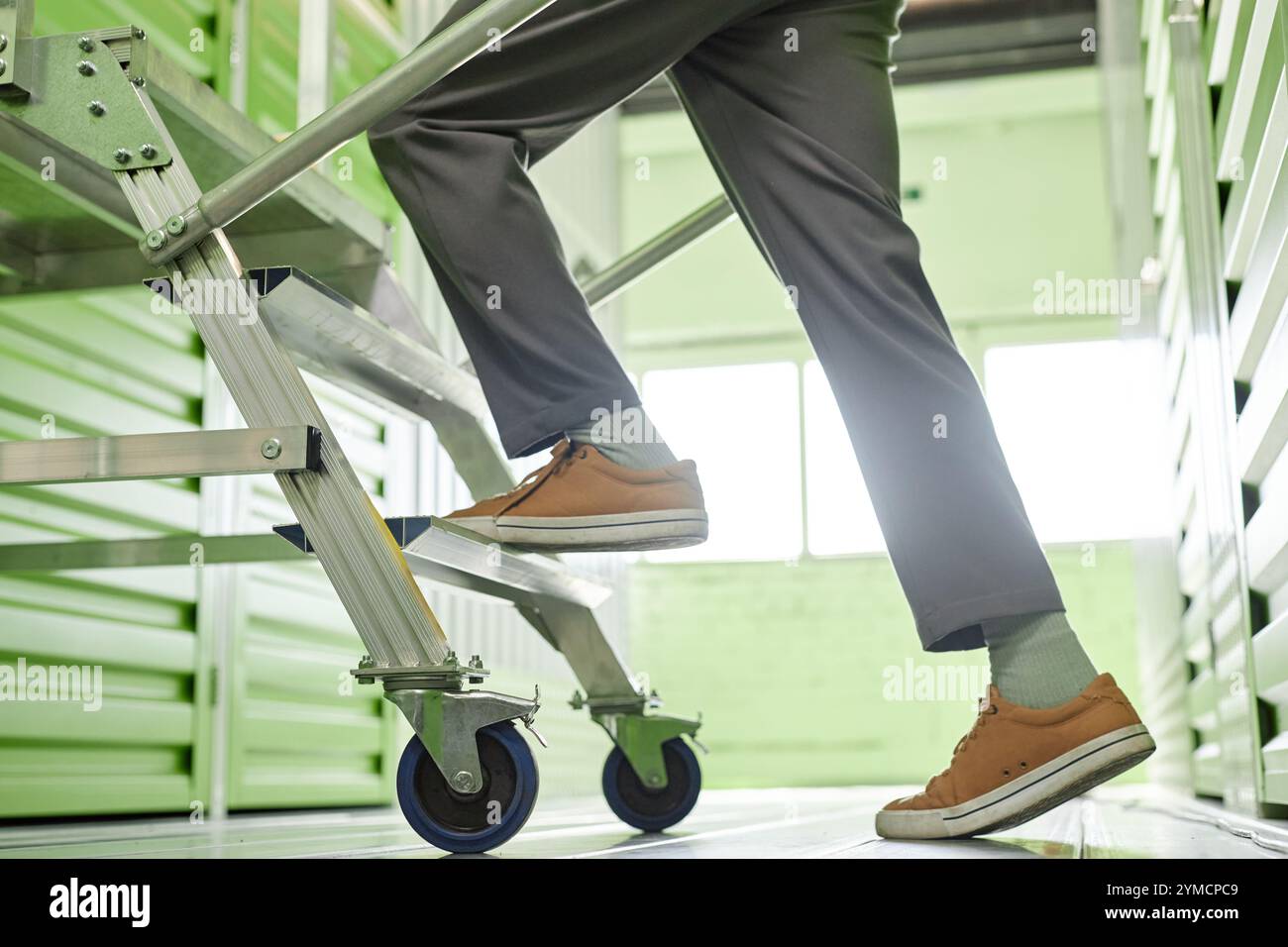 Rolling step ladder hi-res stock photography and images - Alamy