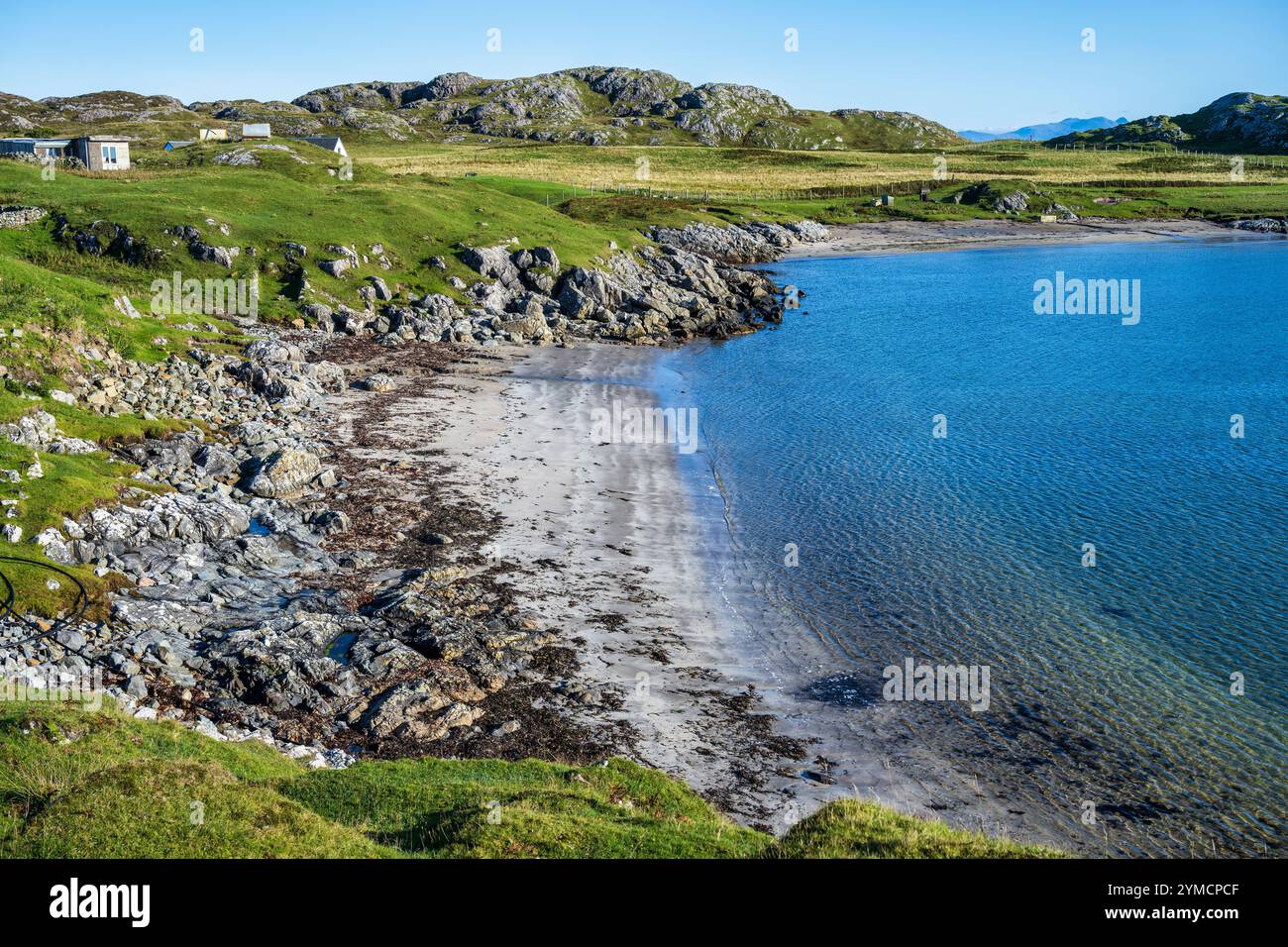 Sorisdale beach on north coast of Isle of Coll, Inner Hebrides ...
