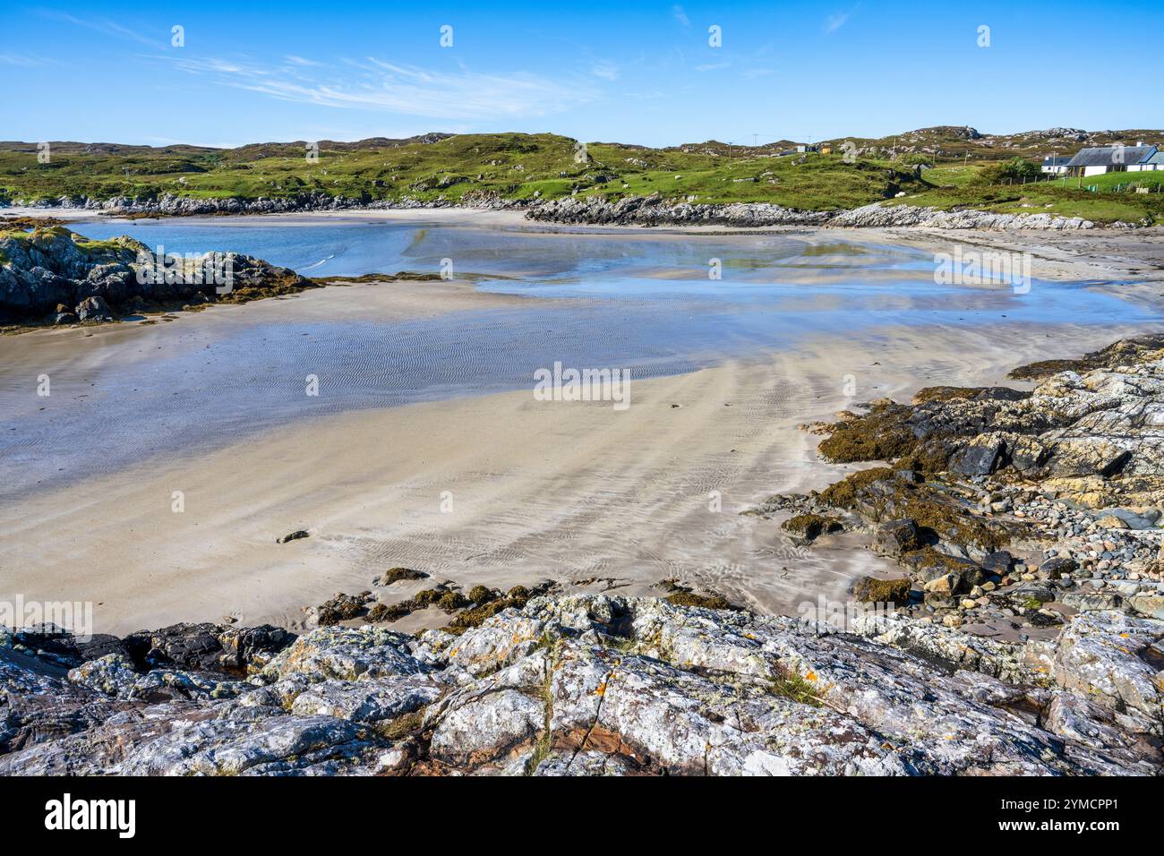 Sorisdale beach on north coast of Isle of Coll, Inner Hebrides ...