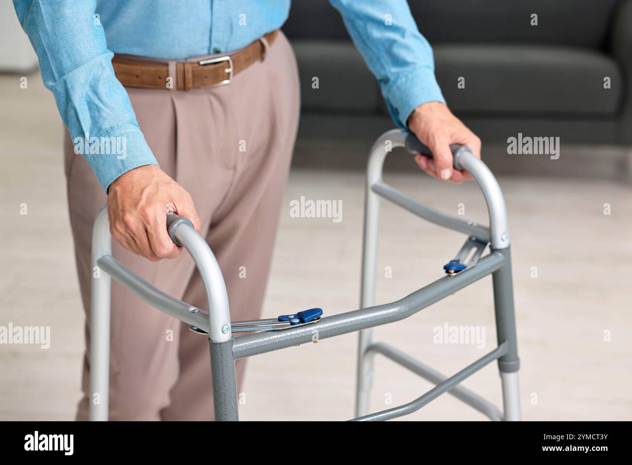 Person with walker at home closeup hi-res stock photography and images ...