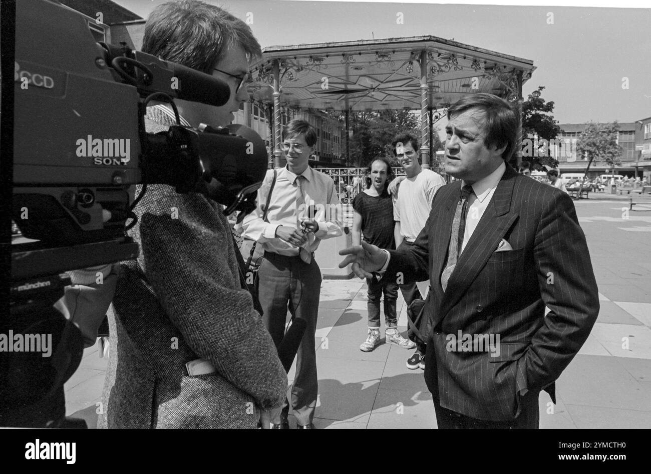 Crawley, circa 1989: John Prescott MP visiting Queens Square Stock ...