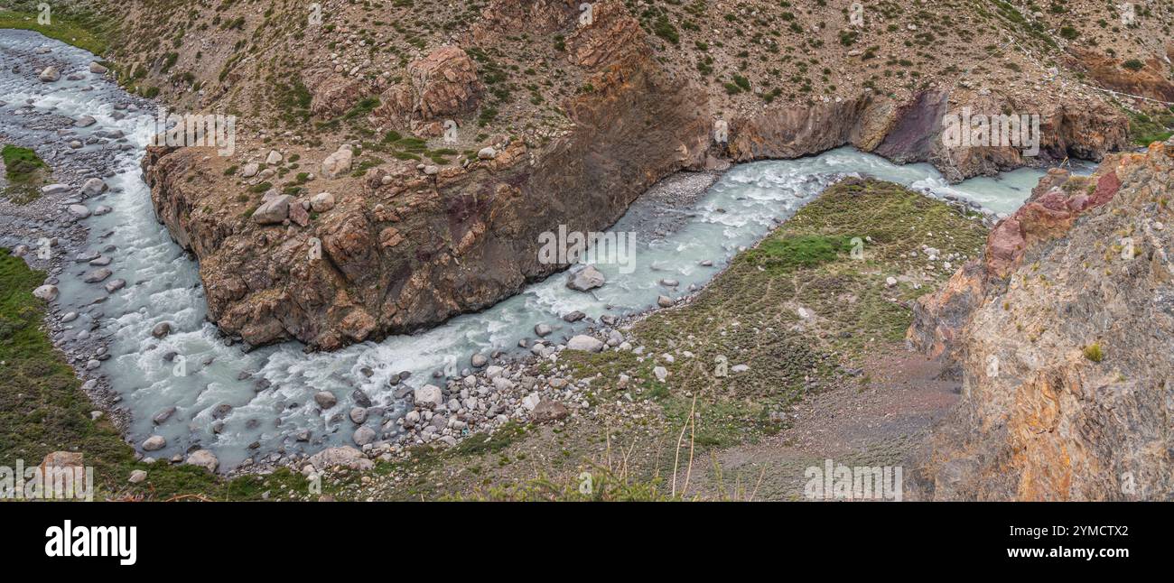The Barkha river mountain valley during the ritual kora yatra around ...