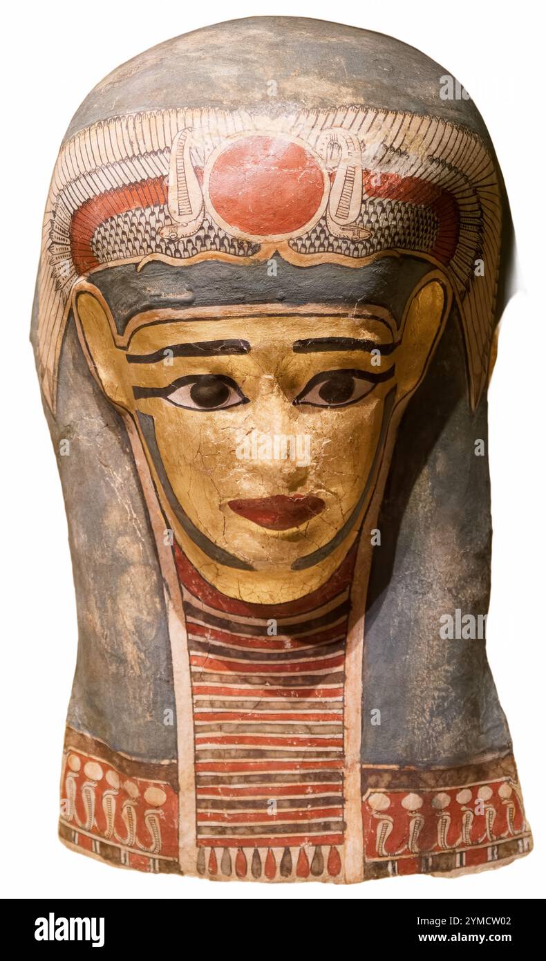 ancient egyptian death mask isolated on white background Stock Photo ...