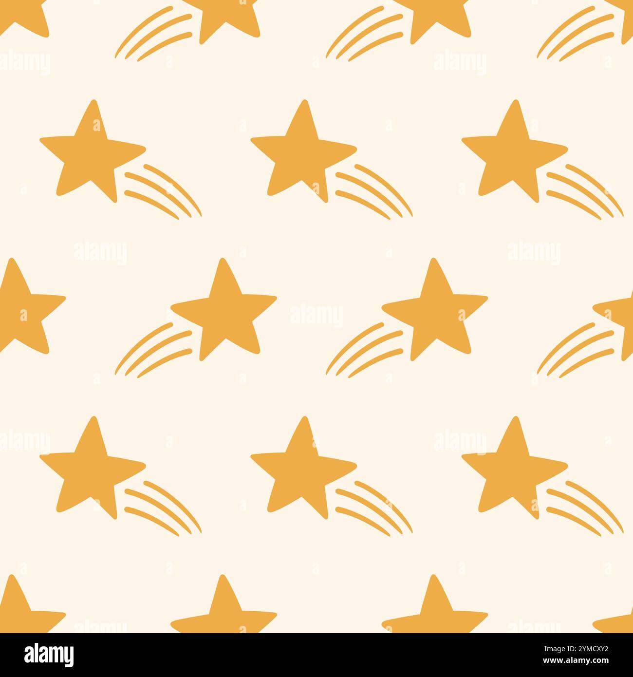 Scrapbook Stars Seamless Pattern Cute Background Stock Vector Image ...