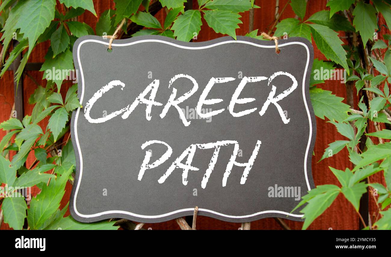 Career path symbol. Concept word Career path on chalk blackboard ...