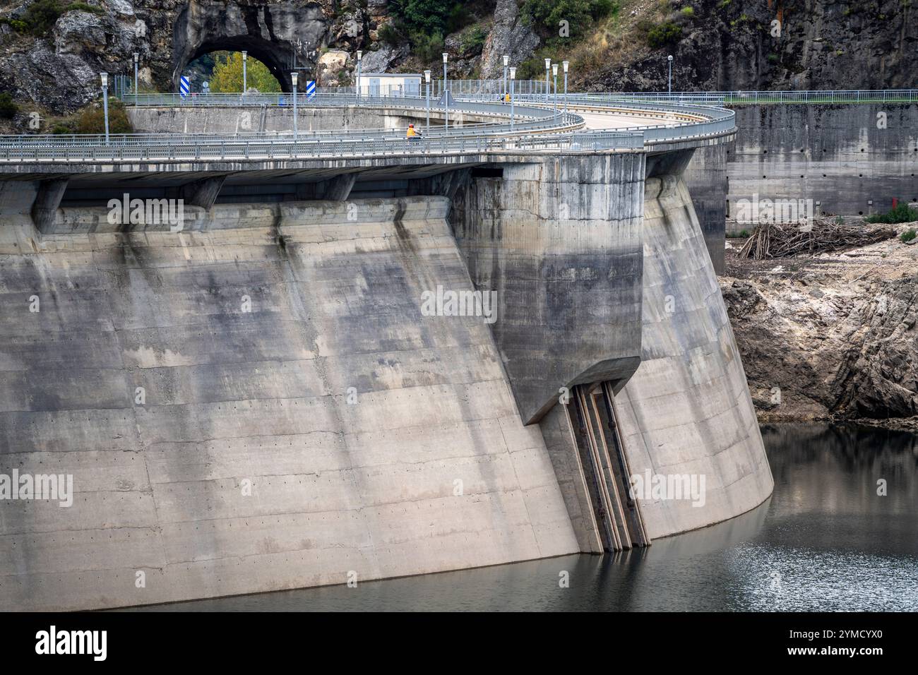 Riaño reservoir head dam, province of León, autonomous community of ...