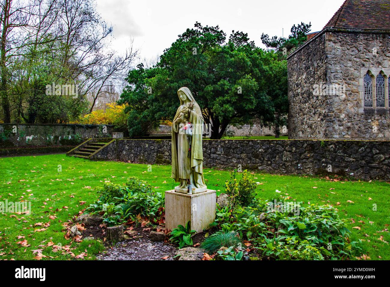 Statue of St Thérèse of Lisieux in The Rosary Walk at the Friars ...
