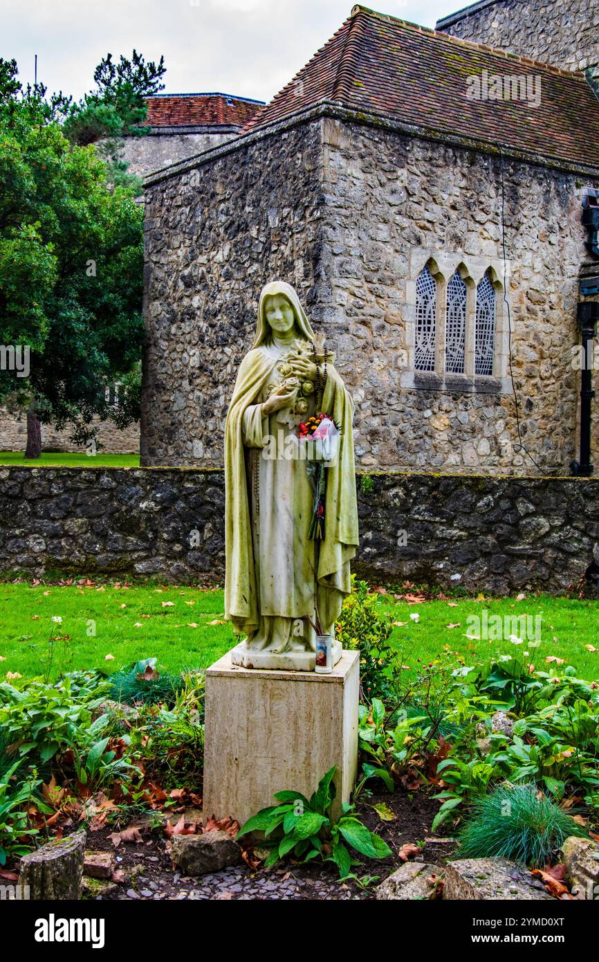 Statue of St Thérèse of Lisieux in The Rosary Walk at the Friars ...