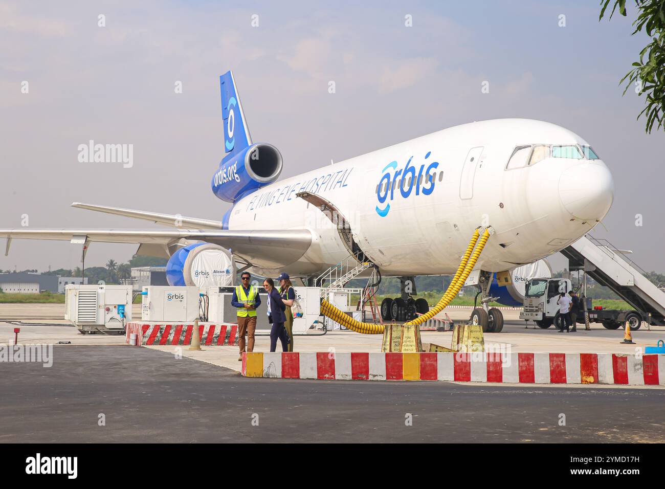 Orbis flying eye hospital Stock Photo - Alamy