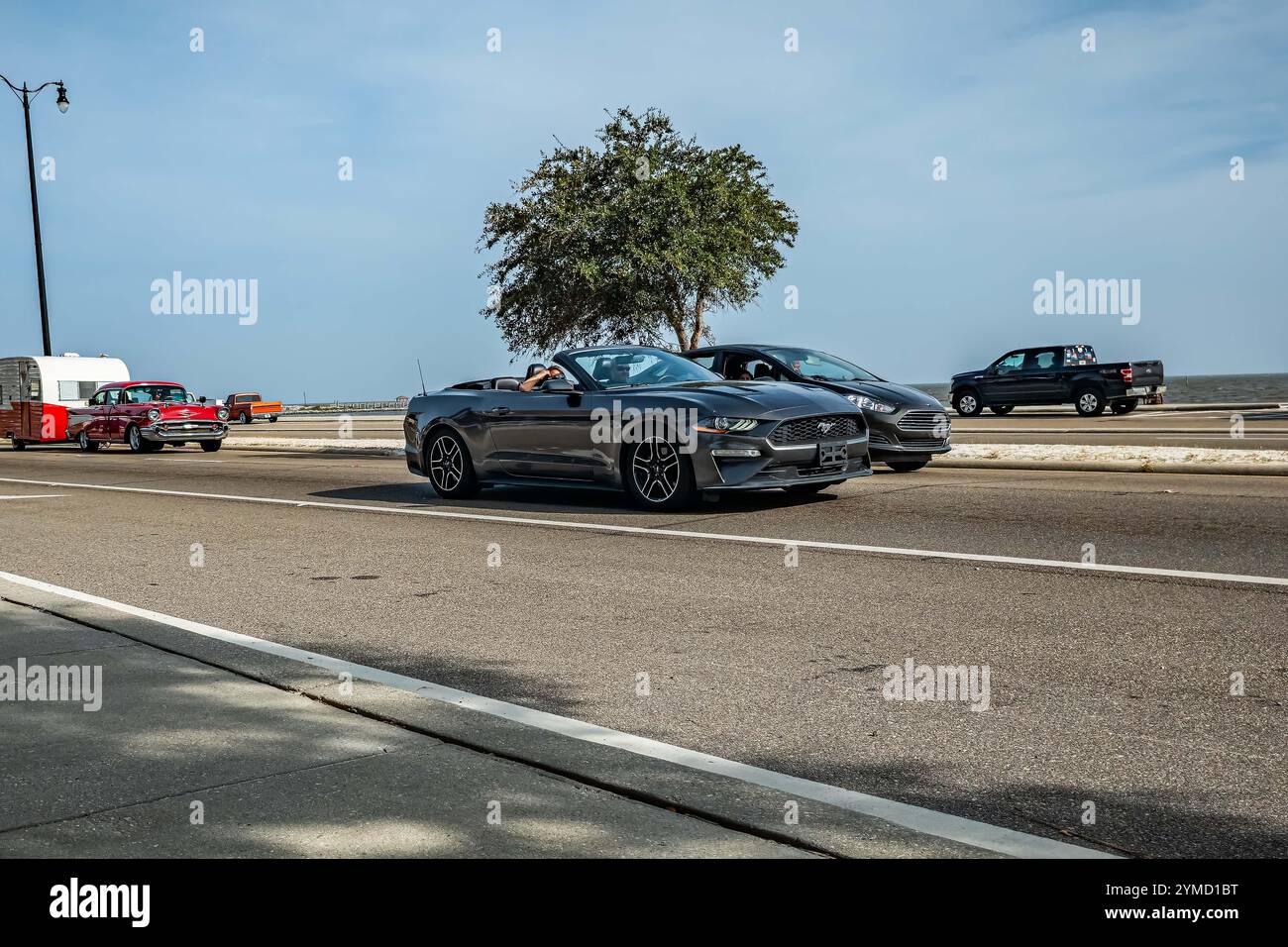 Gulfport, MS - October 04, 2023: Wide angle front corner view of a 2020 ...
