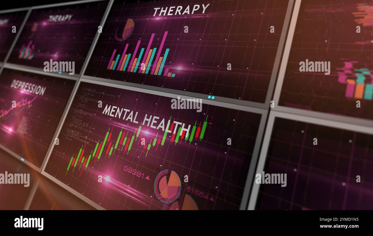 Mental health depression crisis charts hi-res stock photography and ...