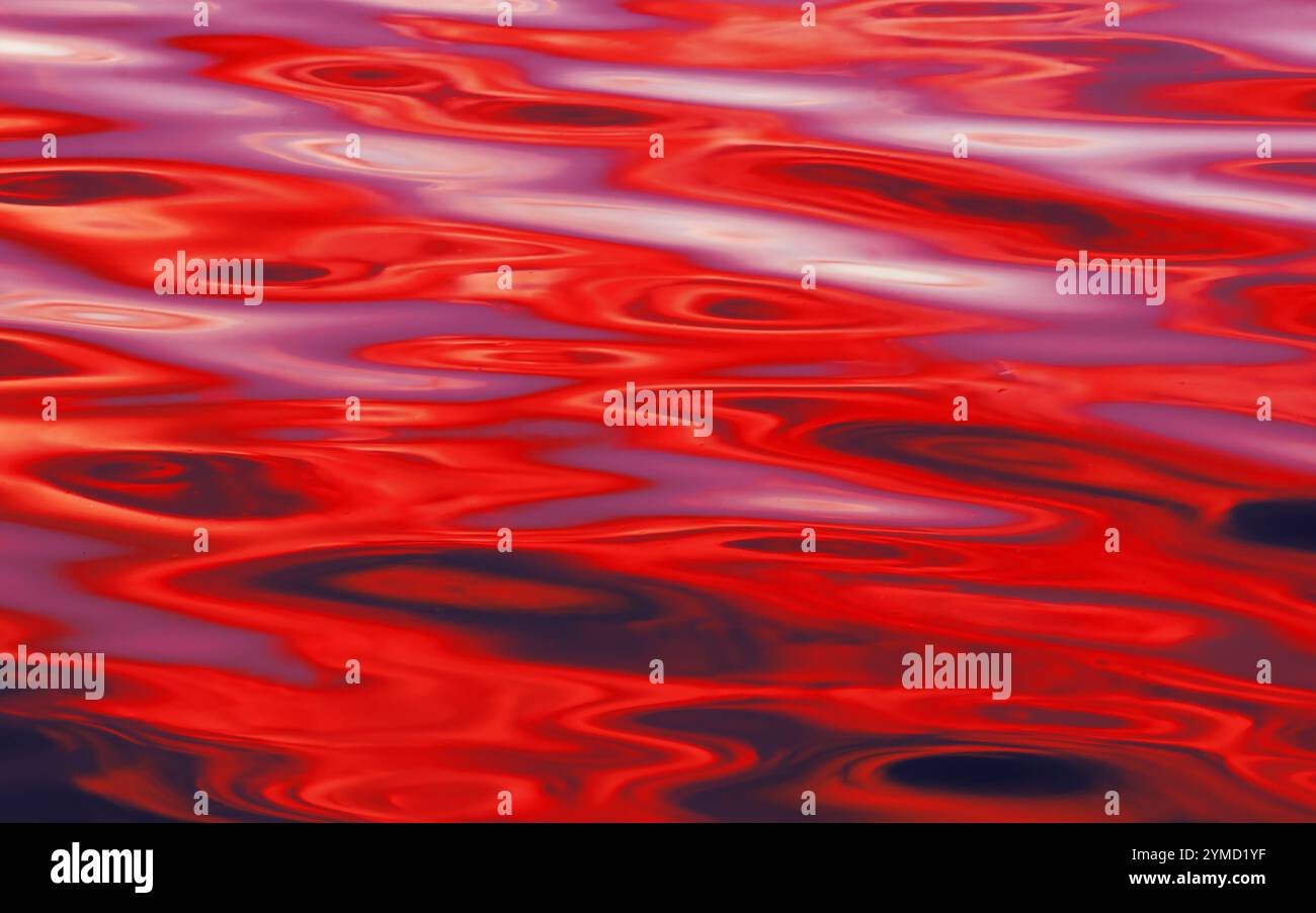 Abstract wave pattern in red hi-res stock photography and images - Alamy