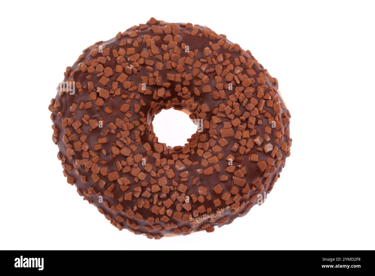 A Delicious Chocolate Donut generously topped with colorful Sprinkles ...