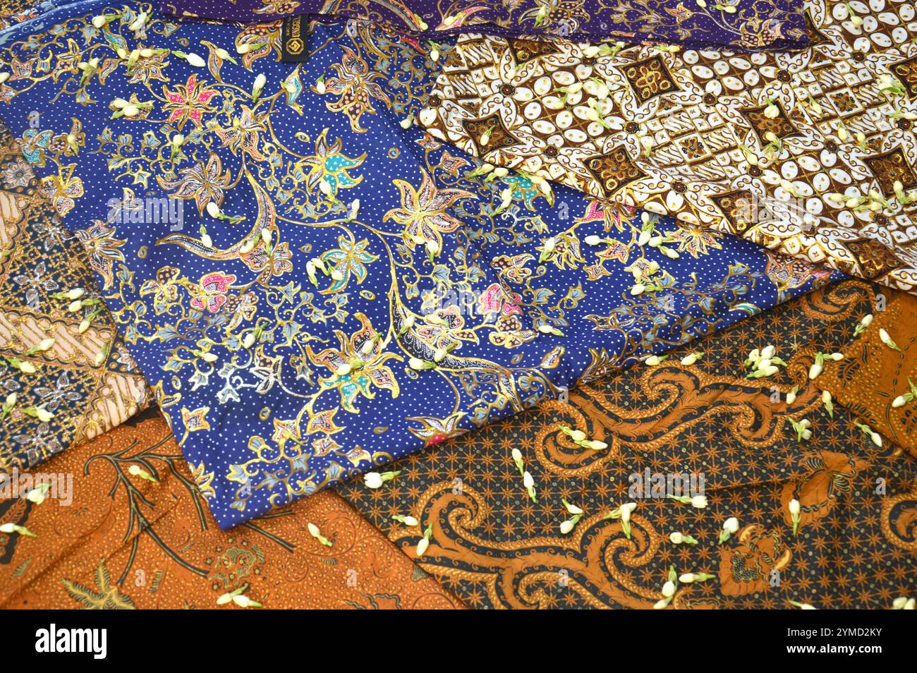 detailed patterns of Indonesia batik cloth Stock Photo - Alamy
