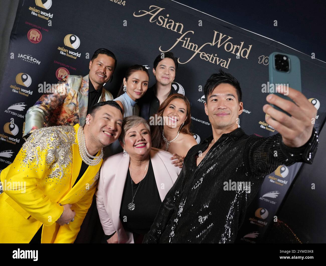 Los Angeles, USA. 20th Nov, 2024. (L-R) HELLO, LOVE, AGAIN Cast - Mark ...