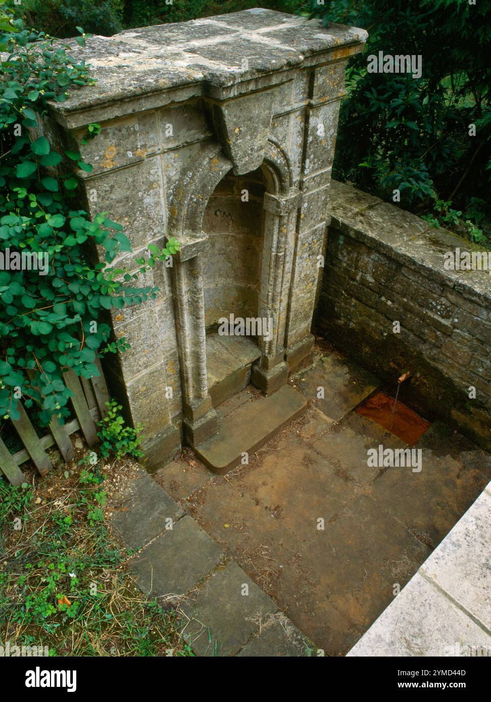View NW of the C19th life-size replica of St Rumbald's Well (C18th ...