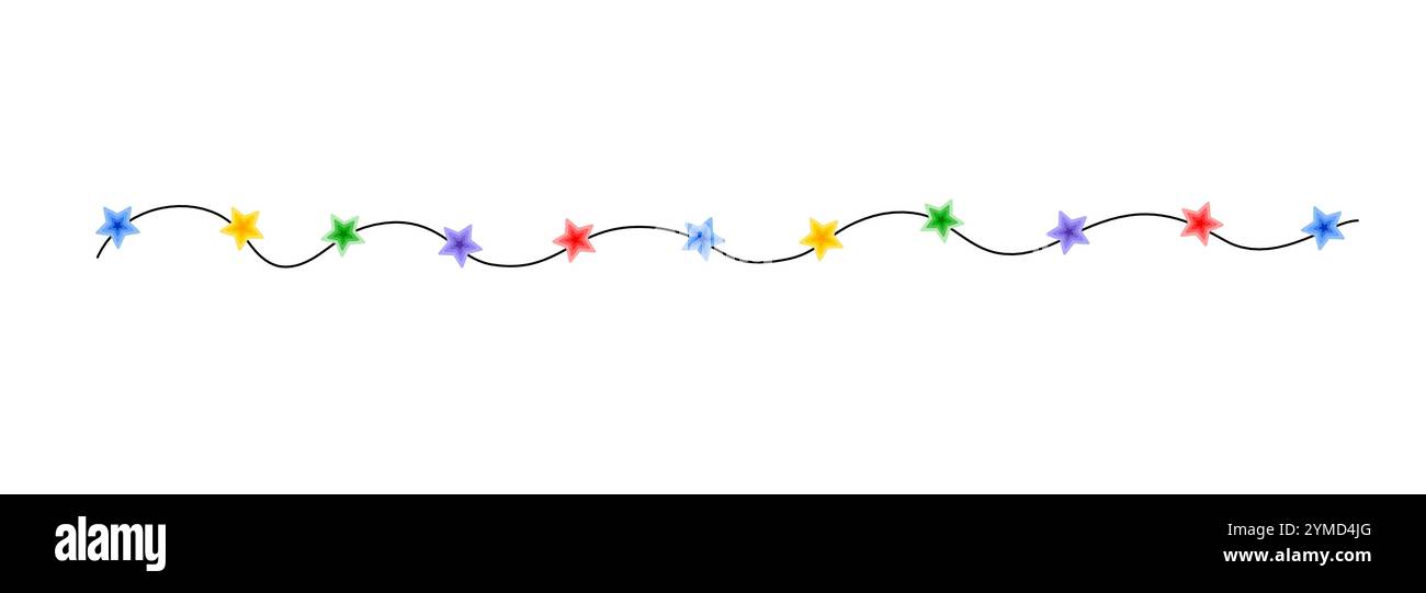 String Of Christmas Lights Vector Christmas Lights String Vectors