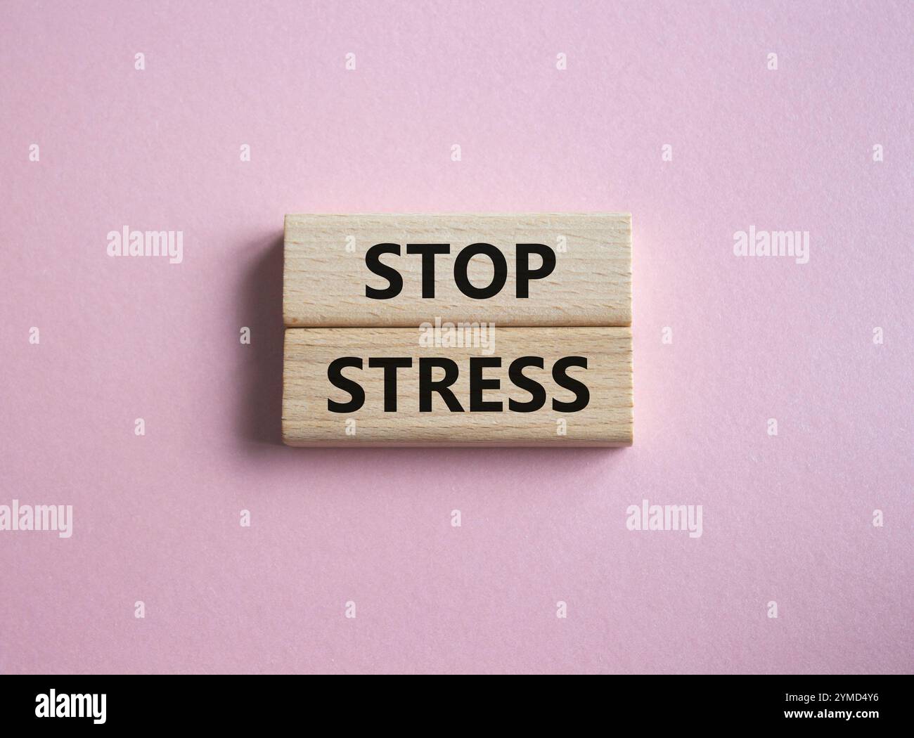 Stop Stress symbol. Concept word Stop Stress on wooden blocks ...