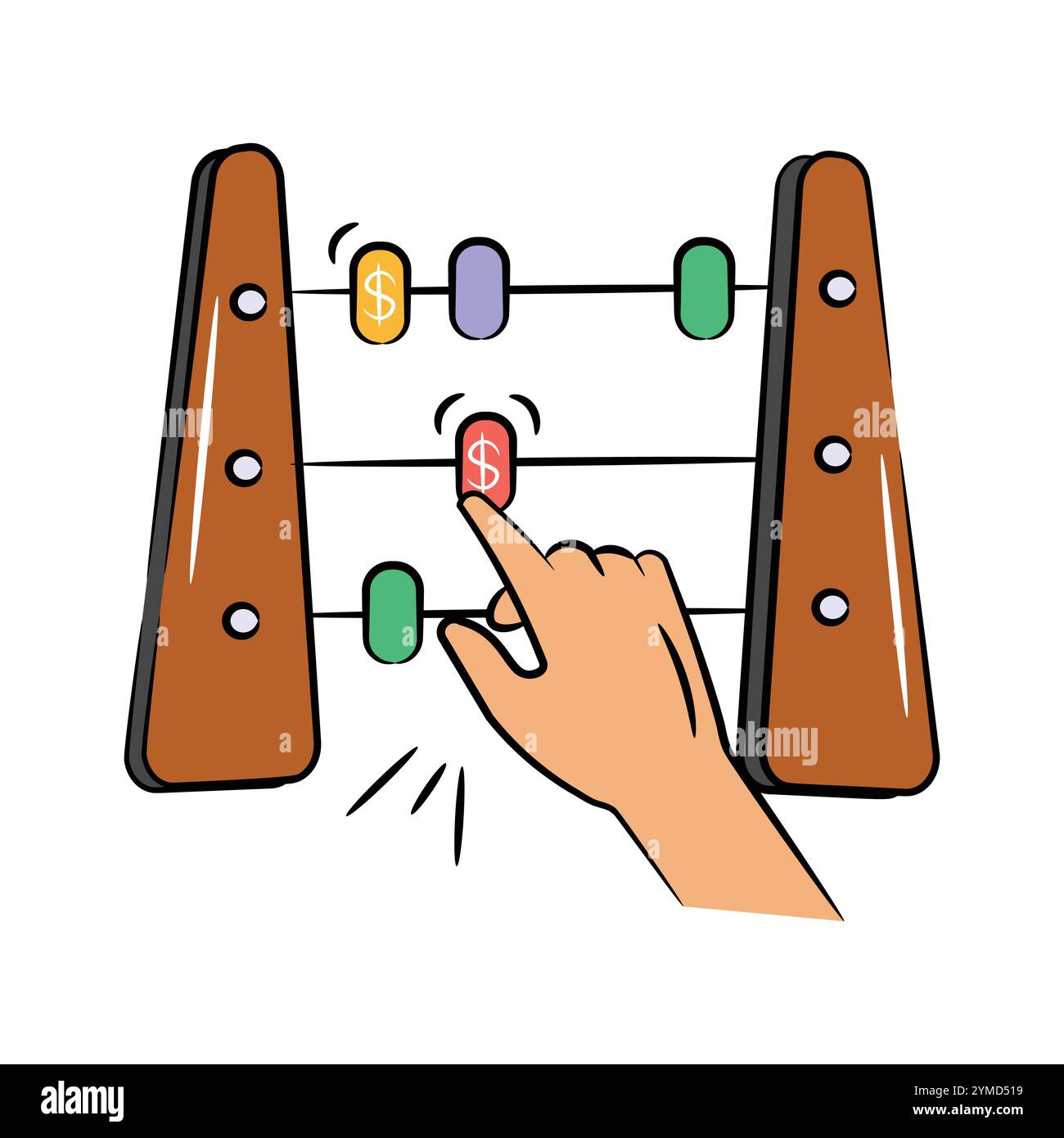 Take a look at amazing doodle icon of abacus in editable style, High ...