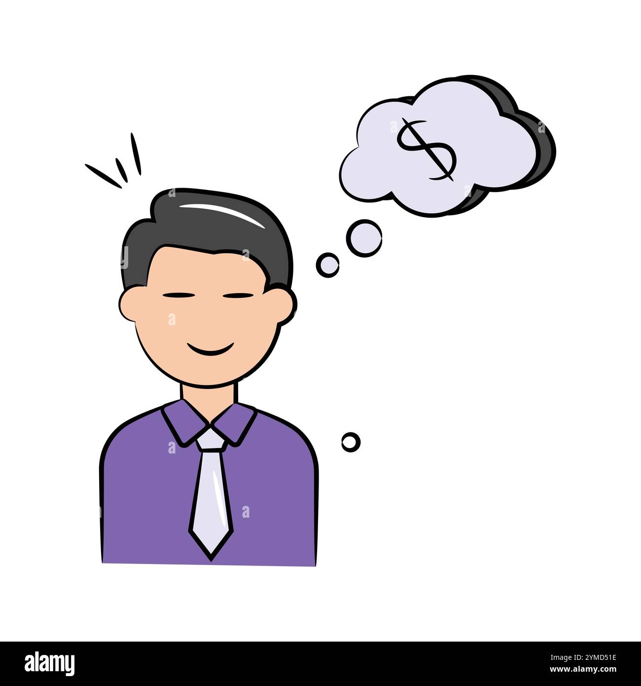 Have a look at this trendy doodle icon of business mind, financial ...