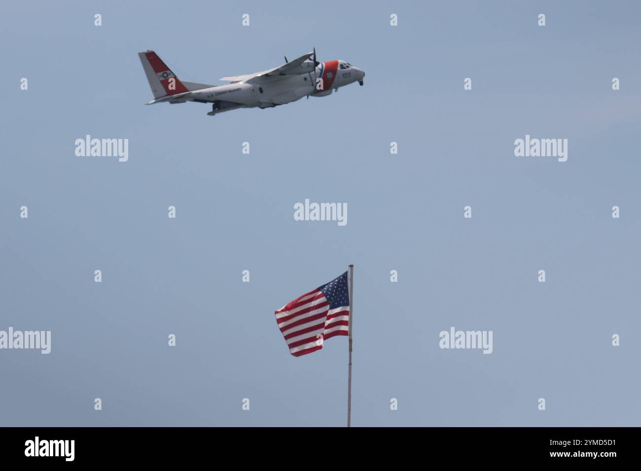 American flag waving through air hi-res stock photography and images ...