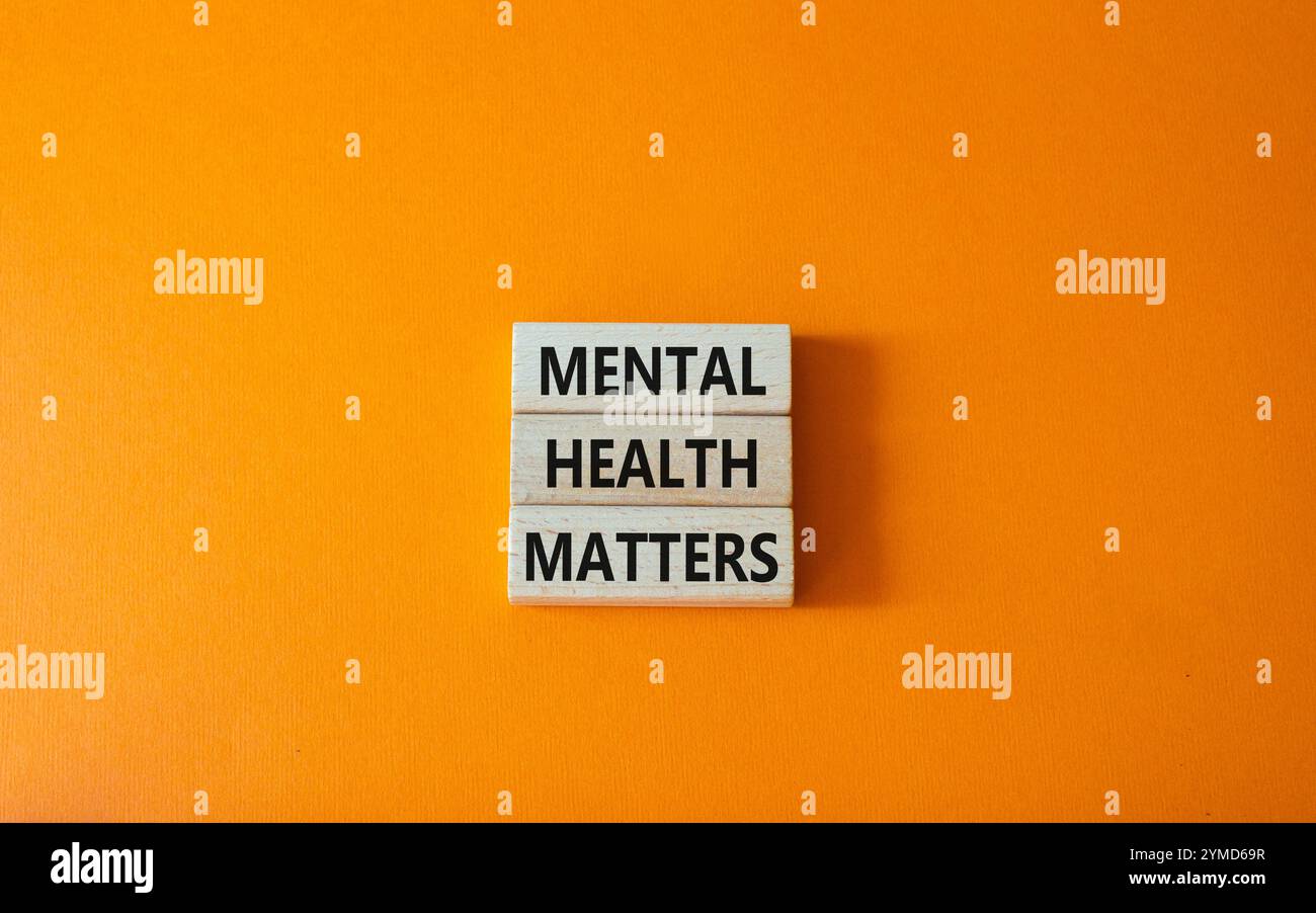 Mental Health Matters symbol. Concept words Mental Health Matters on ...