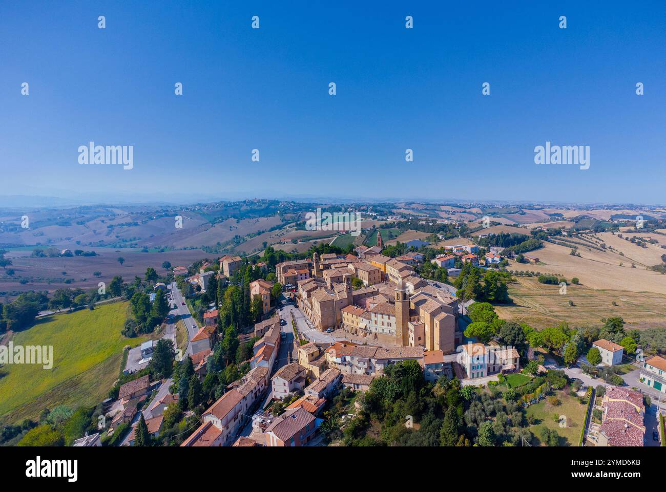 San Marcello (Marche-An). View of the Village Stock Photo - Alamy