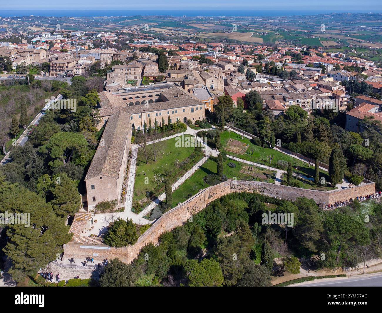 Recanati (Marche-province of Macerata). Hill of the Infinite Stock ...