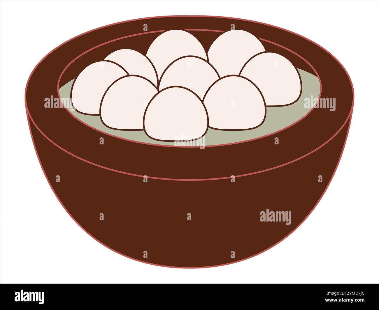 Sweet dumpling soup tang Stock Vector Images - Alamy