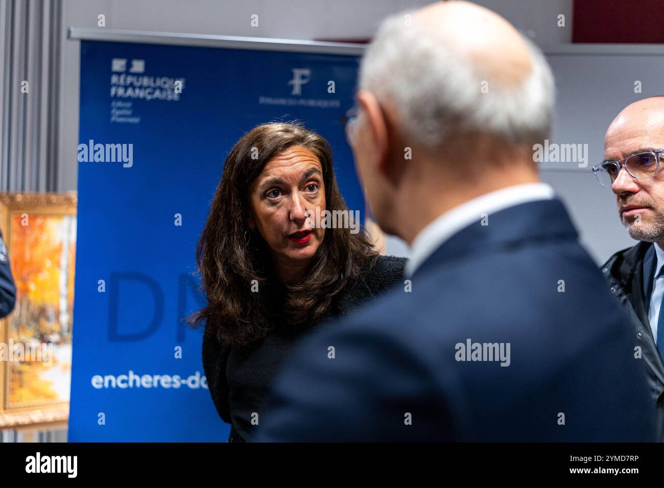 Paris, France. 21st Nov, 2024. Director of AGRASC Vanessa Perree during ...