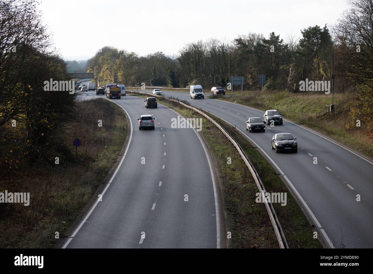 A46 road near Warwick, Warwickshire, England, UK Stock Photo - Alamy