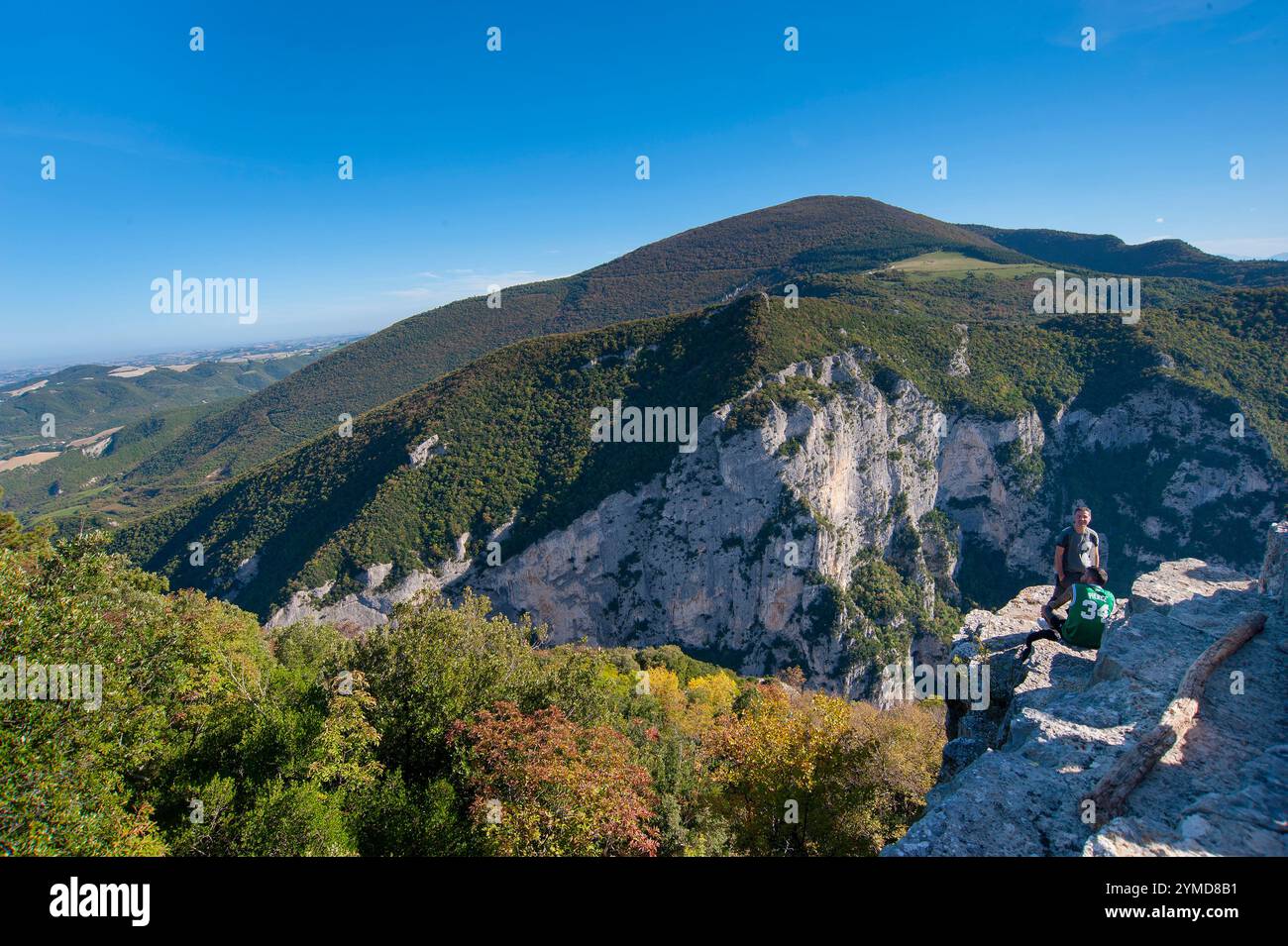 Acqualagna. Furlo Gorge. Panorama from the Panoramic Terraces Located ...