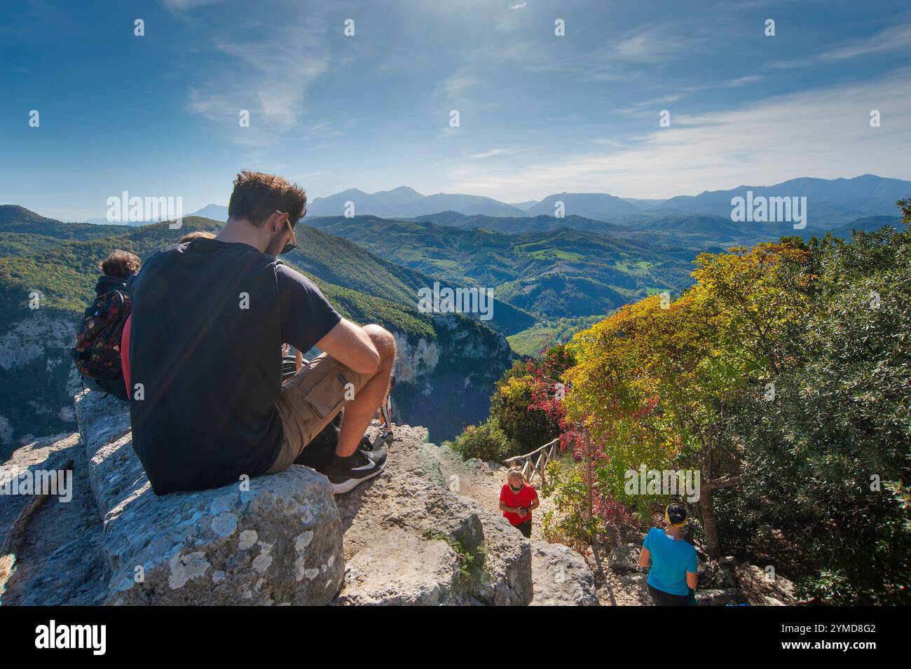 Acqualagna. Furlo Gorge. Panorama from the Panoramic Terraces Located ...