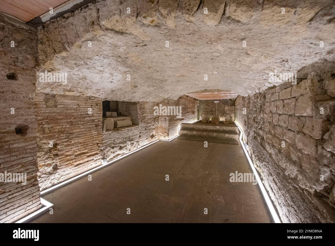 Naples. Historical Center. Underground Naples. Roman Theater Stock ...