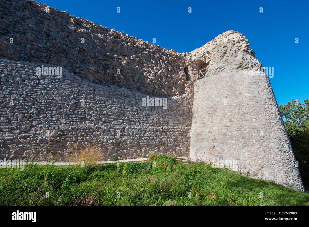 Cagli (Marche-province of Pesaro-urbino). Remains of the Fortress of ...
