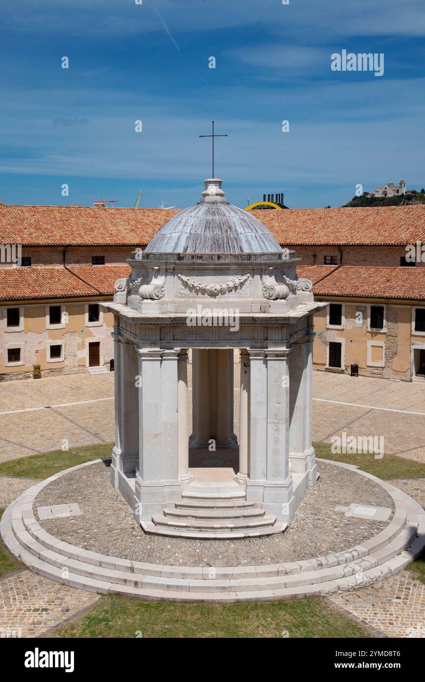 Ancona. Lazzaretto or Mole Vanvitelliana. Temple of San Rocco Stock ...