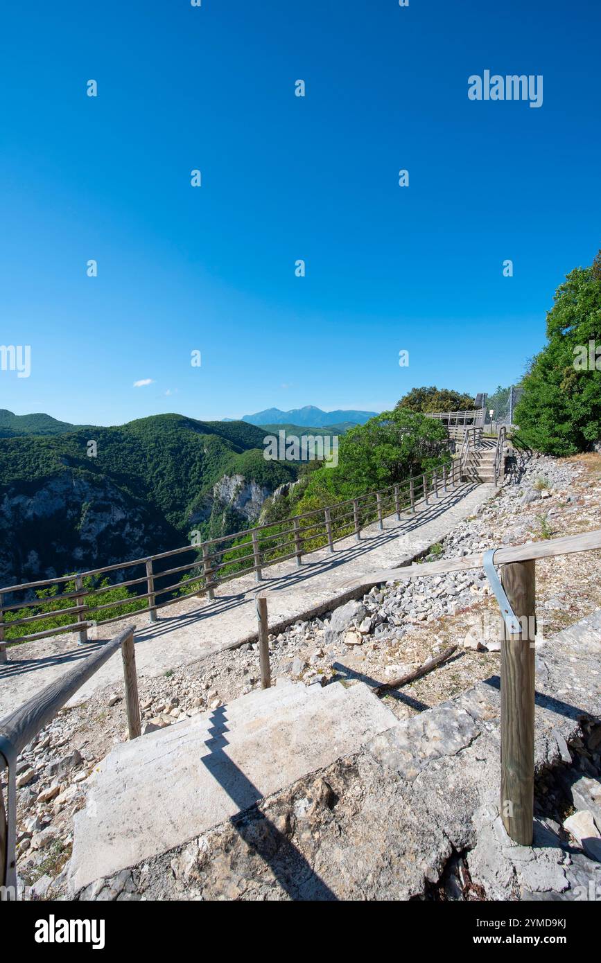 Acqualagna. Furlo Gorge. Panorama from the Panoramic Terraces Located ...