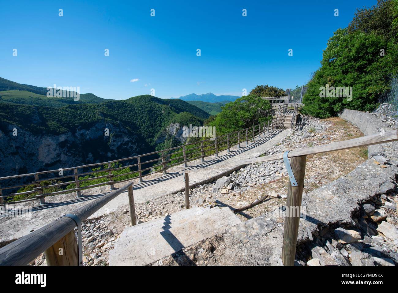 Acqualagna. Furlo Gorge. Panorama from the Panoramic Terraces Located ...