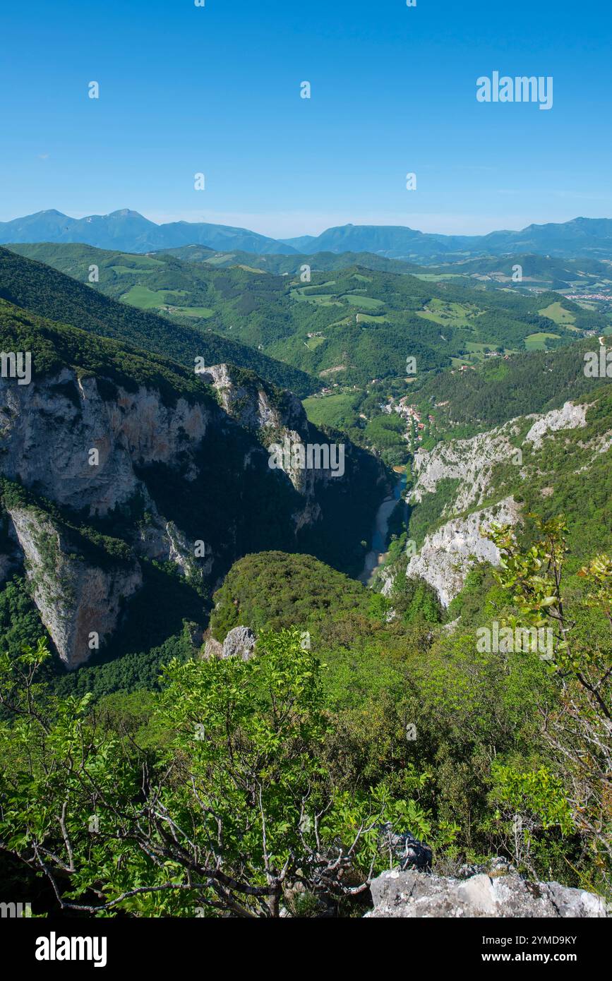 Acqualagna. Furlo Gorge. Panorama from the Panoramic Terraces Located ...
