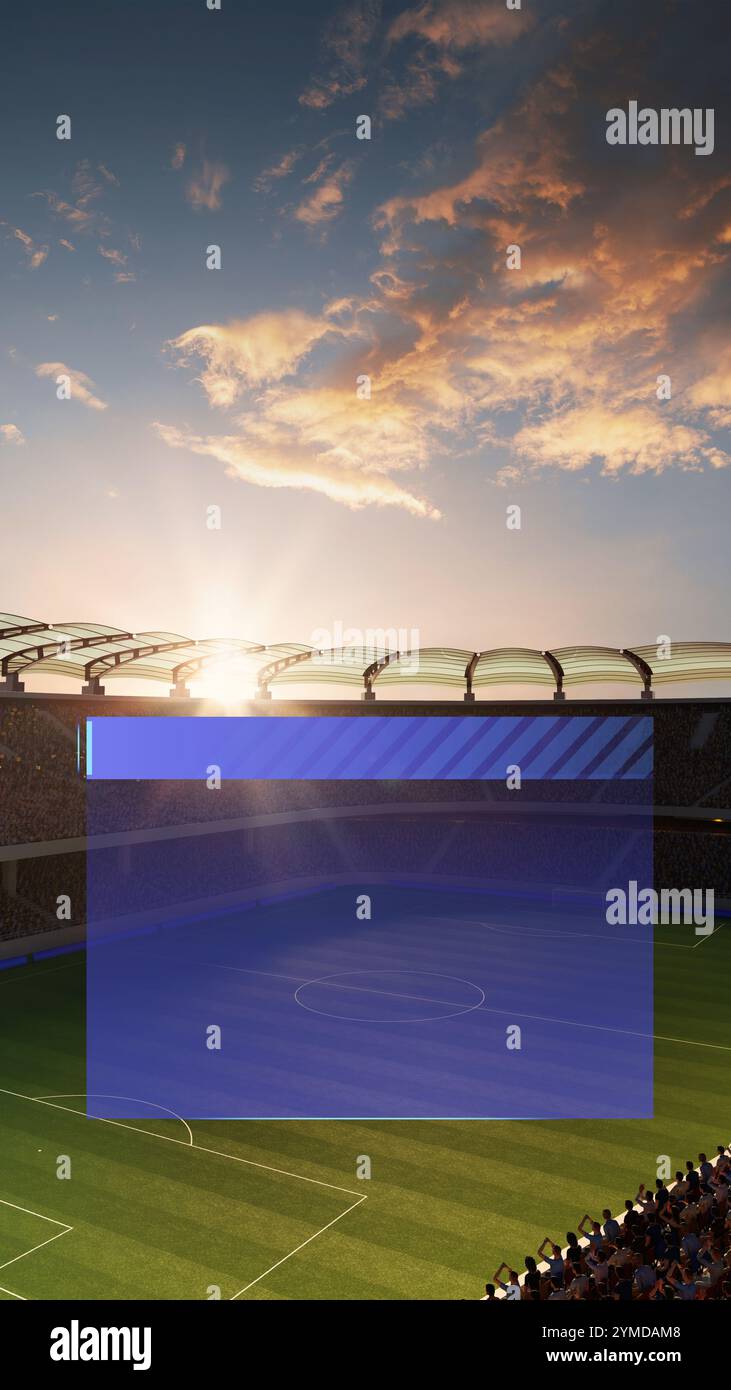 3d render large stadium hi-res stock photography and images - Alamy