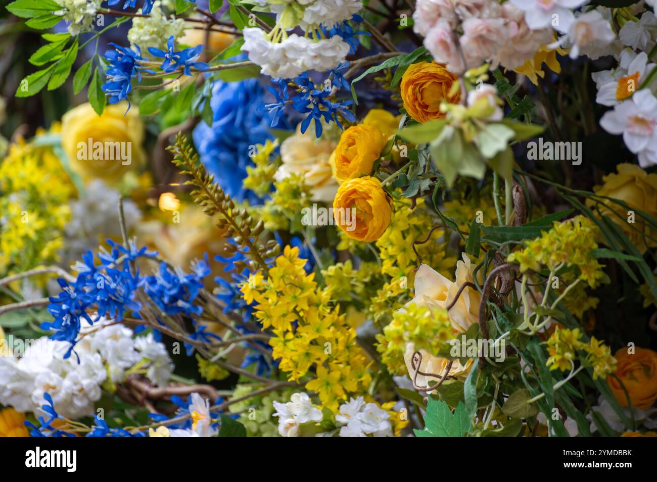 Nicely outdoor decorated shop for Easter in upper-class London ...