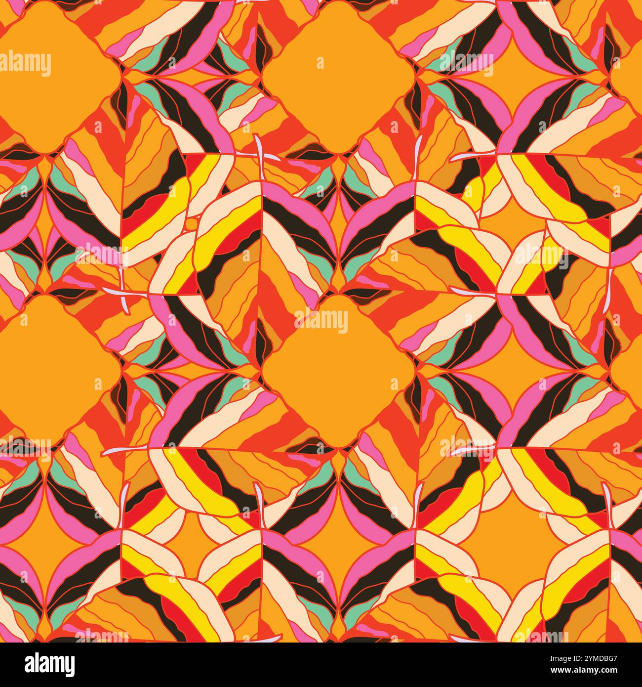 Seamless Floral Vector Pattern. Vector illustration Stock Vector Image ...