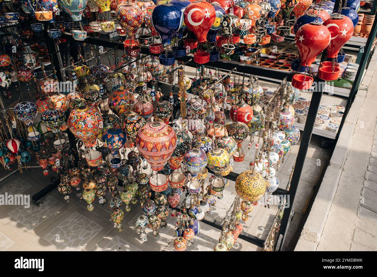 Classical Turkish ceramics on the Istanbul Grand Bazaar. Istanbul ...