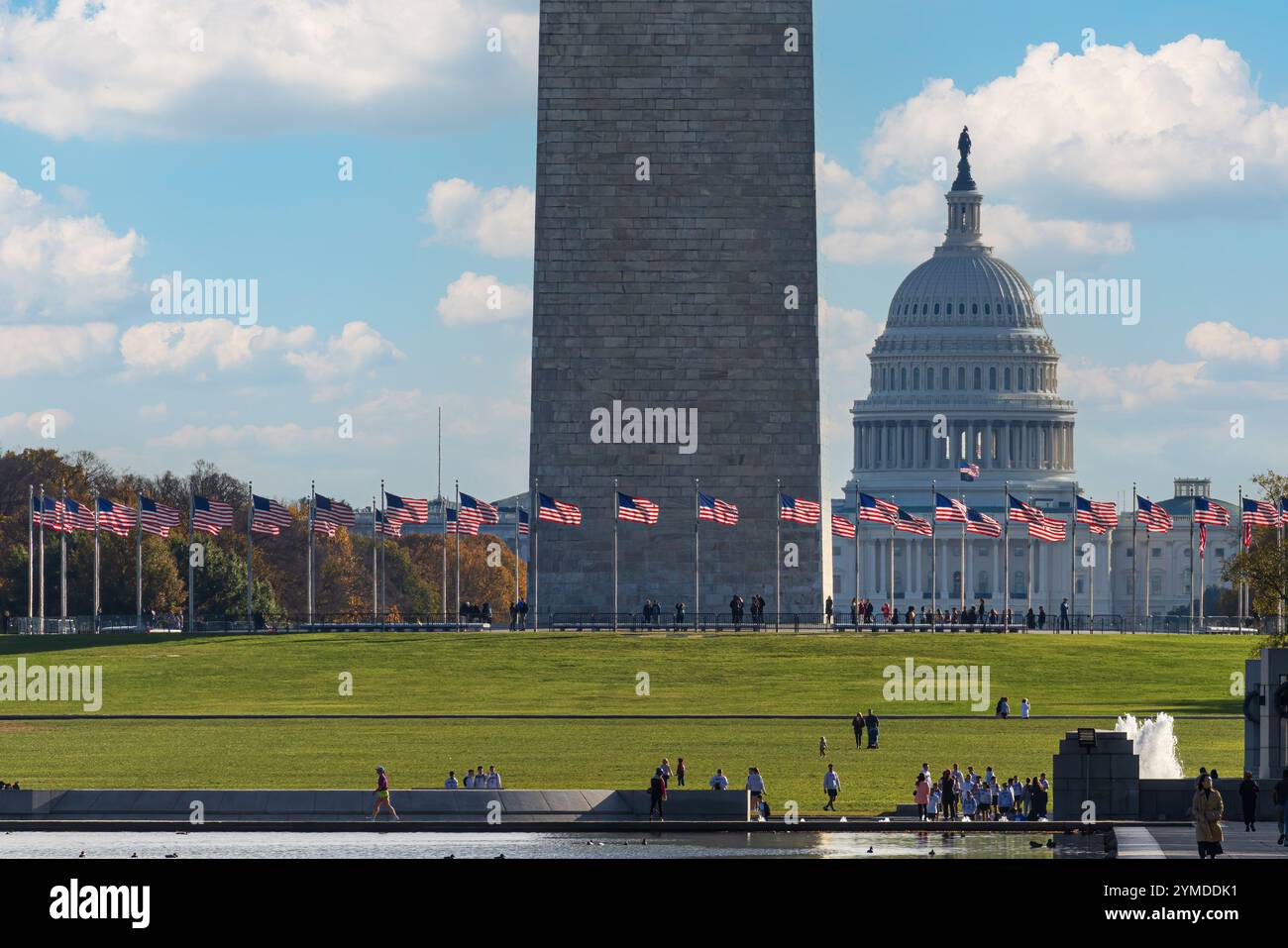 Washington DC Capitol dome seen from the mall Stock Photo - Alamy