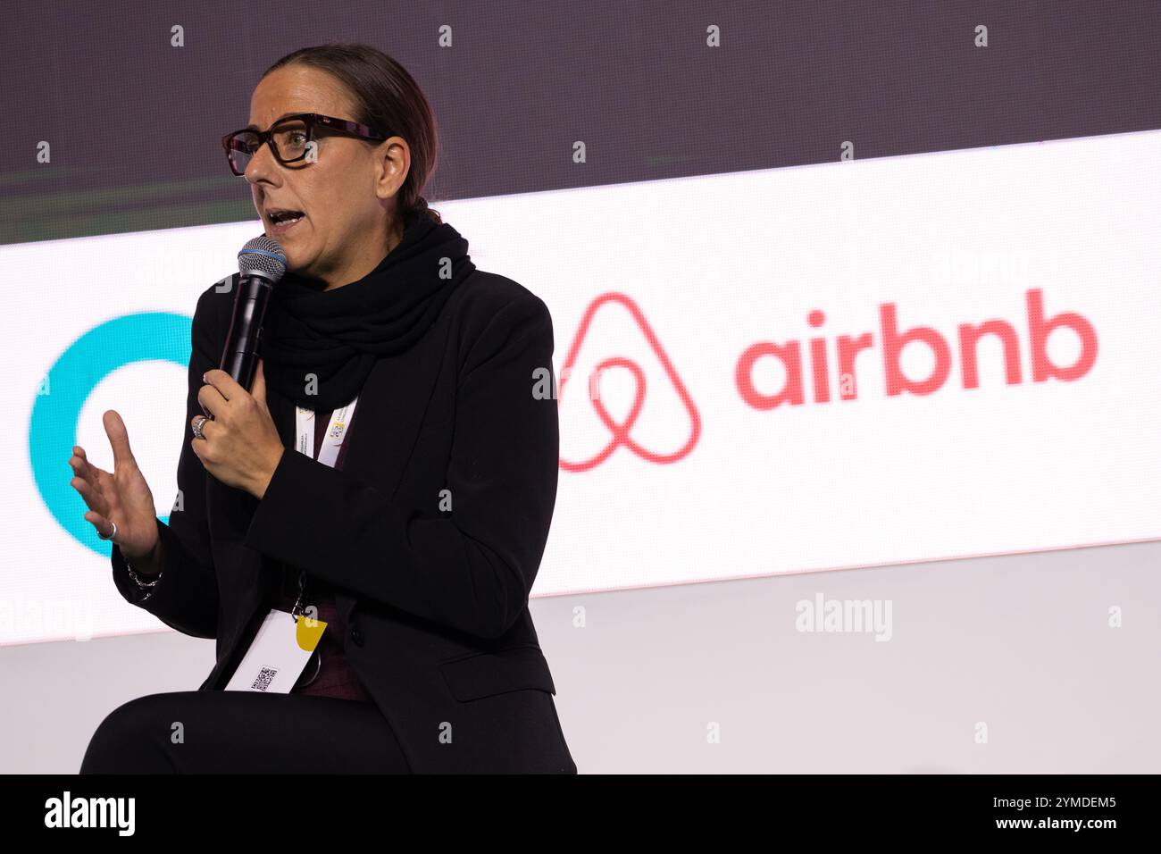 Sara Funaro Mayor of Florence attends at ANCI Annual General Meeting at ...