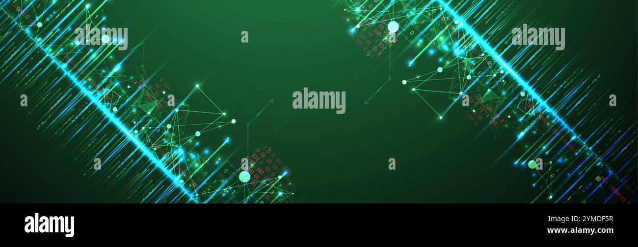 Big Data futuristic, technology light design. Vector datum digital ...