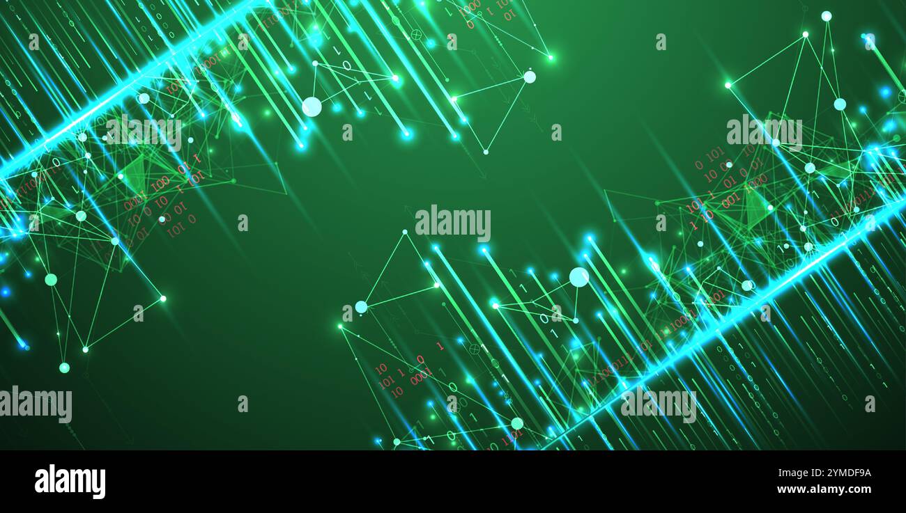 Big Data futuristic, technology light design. Vector datum digital ...