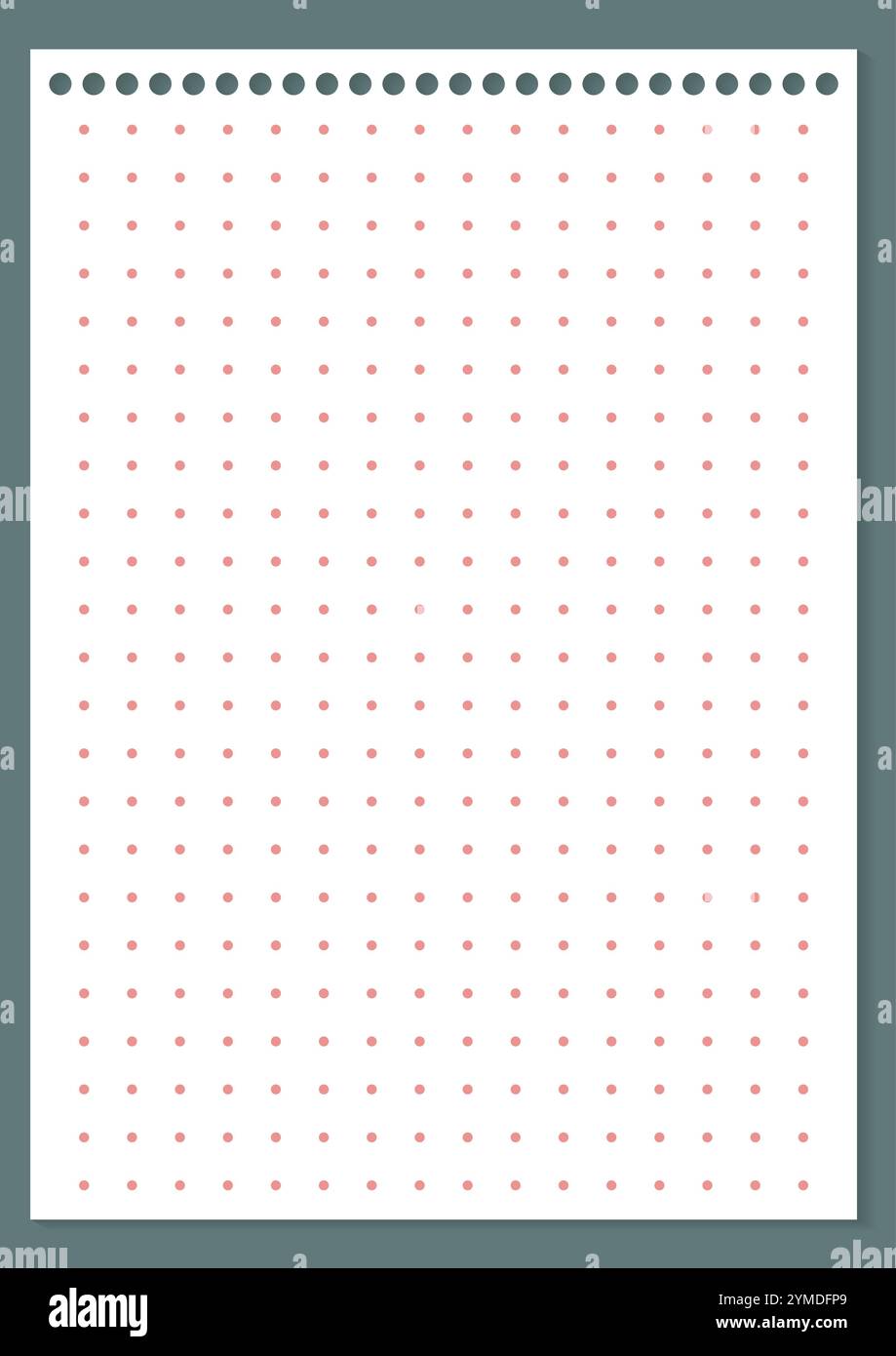 Graph paper. Printable dotted grid paper on white background. Geometric ...